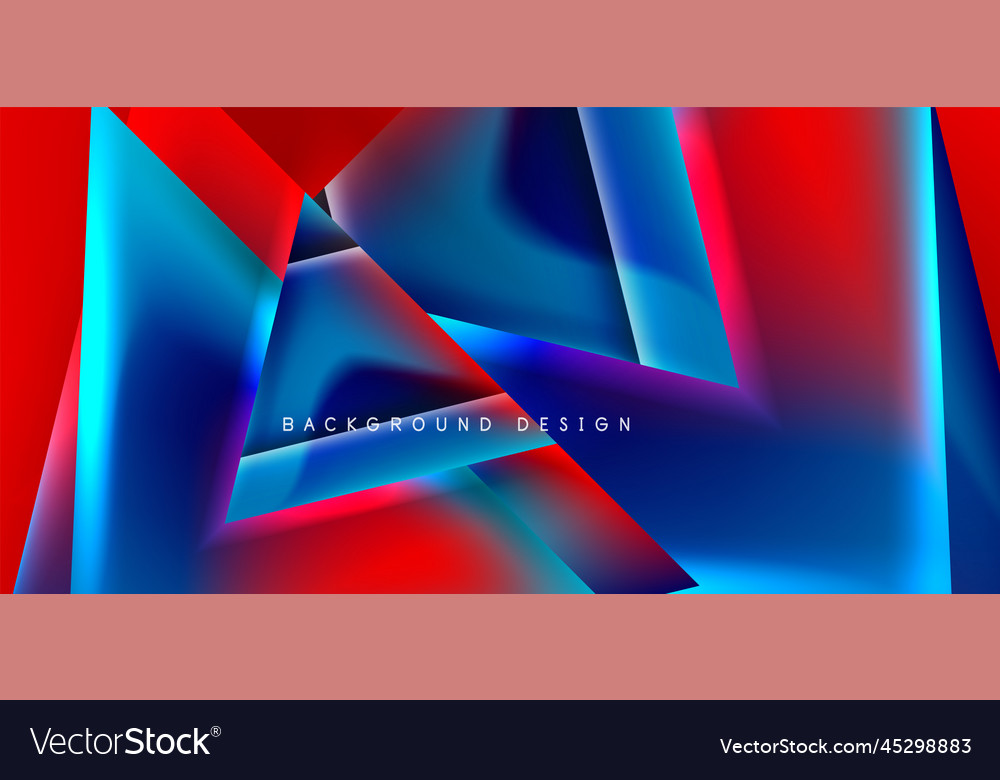 Abstract background with overlapping triangles Vector Image