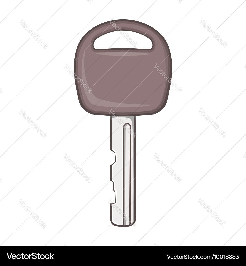 Car key icon in cartoon style Royalty Free Vector Image