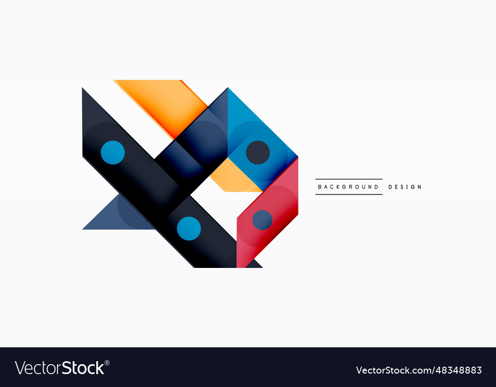 Color Overlapping Stripes Background Colorful Vector Image 0580