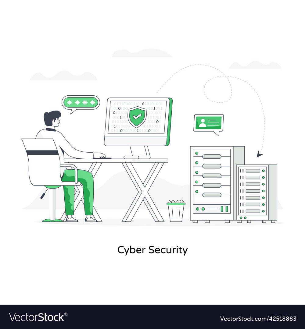 Cyber security Royalty Free Vector Image - VectorStock