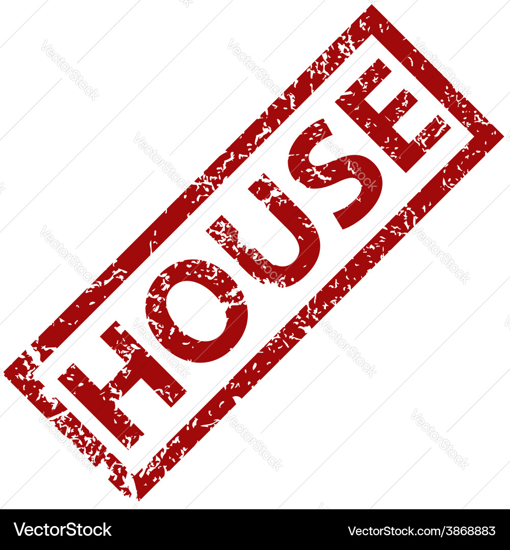 House rubber stamp Royalty Free Vector Image - VectorStock