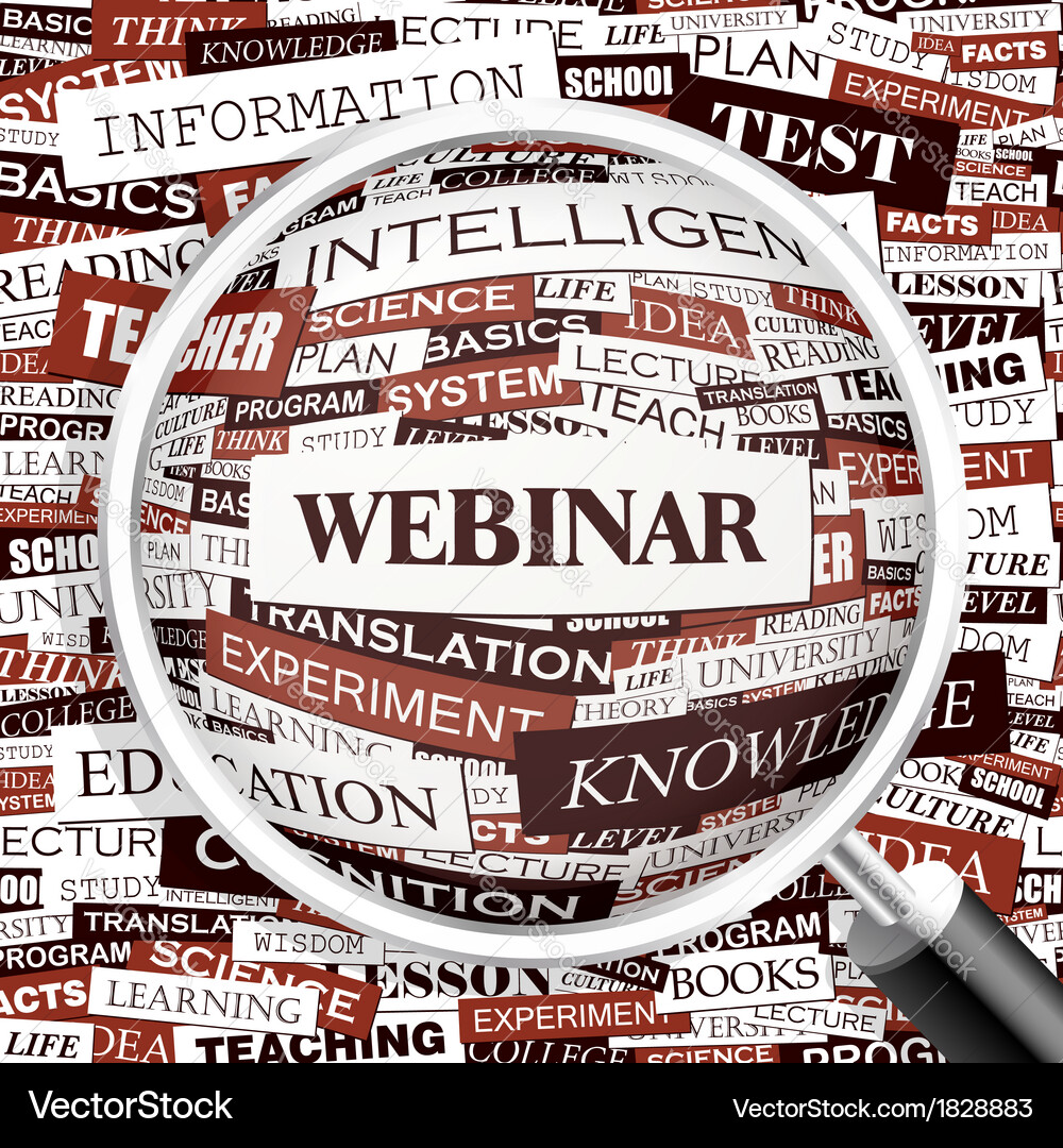 Webinar Royalty Free Vector Image - VectorStock