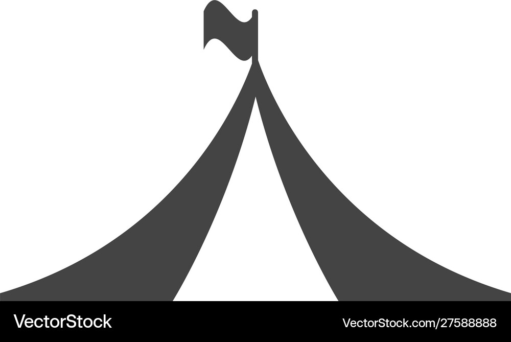 Tent camping icon design template isolated Vector Image