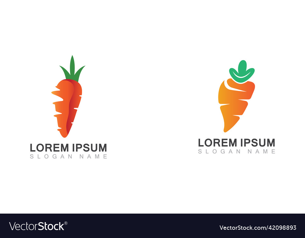 Carrot healthy food organic food market icon Vector Image