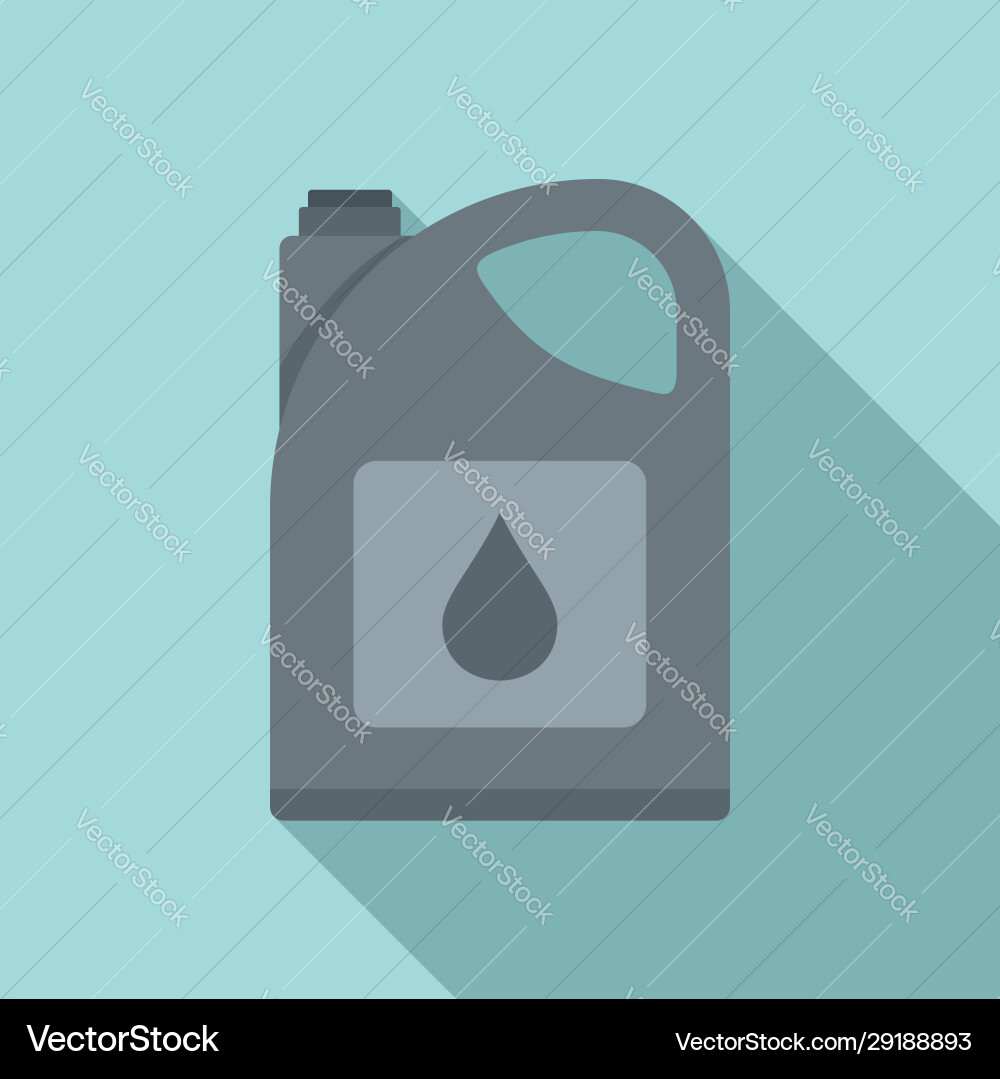 Industry motor oil icon flat style Royalty Free Vector Image
