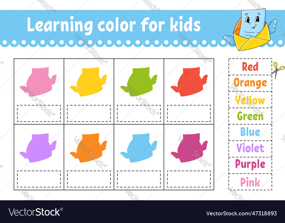 Learning color for kids education developing Vector Image