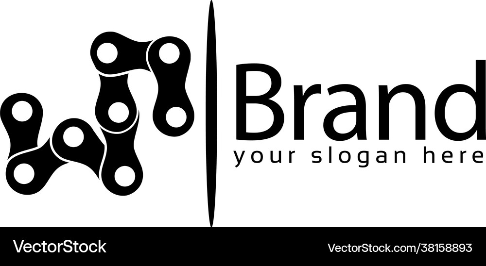 Logo letter wn and chain formed chain Royalty Free Vector