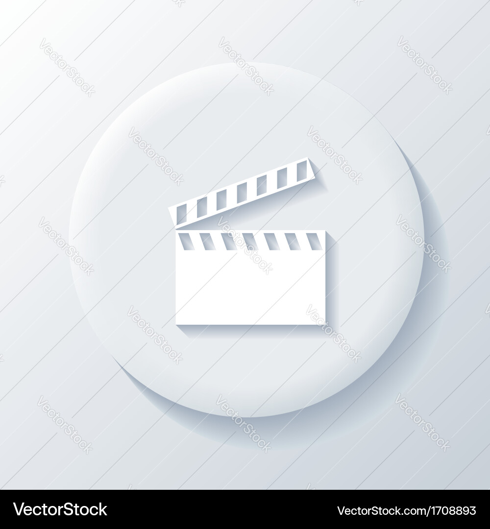 Movie 3d paper icon Royalty Free Vector Image - VectorStock