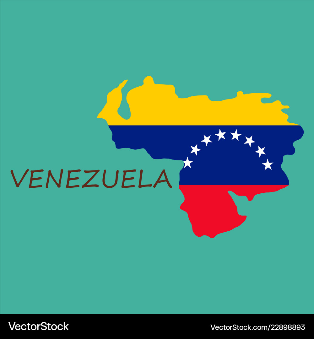 Venezuela National Map Map Of Venezuela Stock Vector. Illustration Of