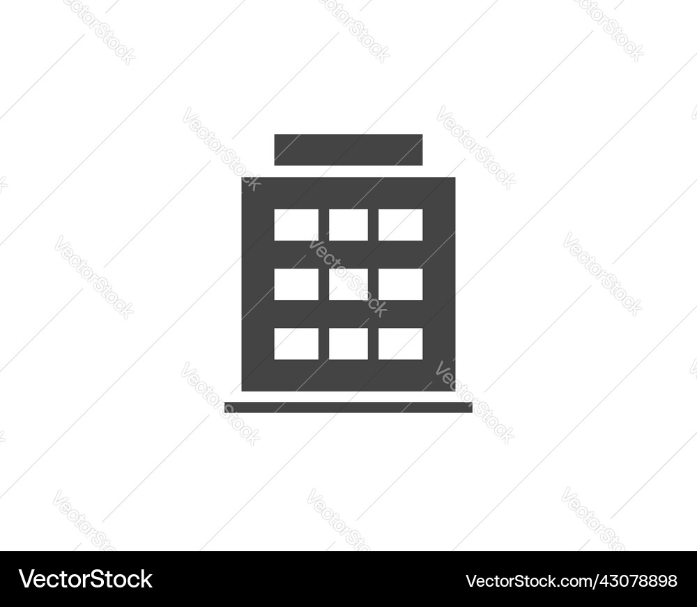 Government icon building construction symbol Vector Image