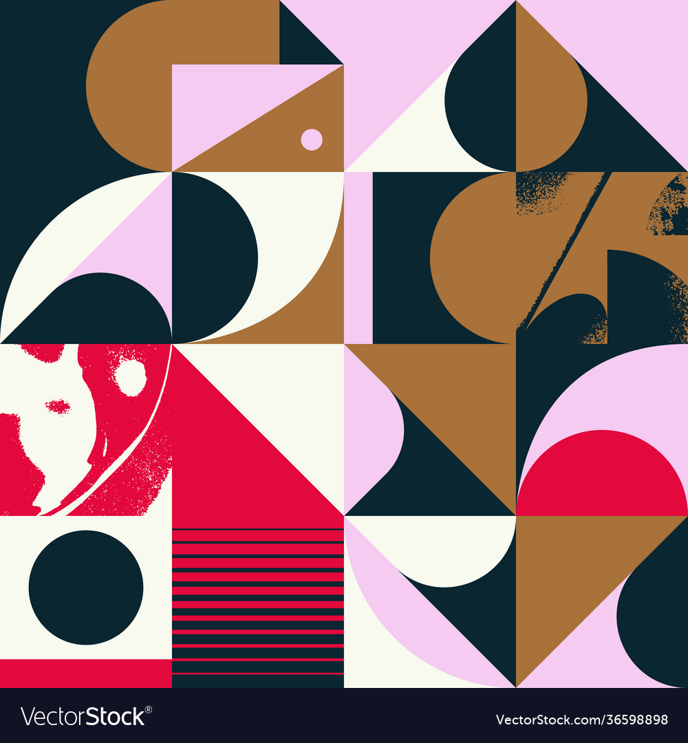 New retro pattern artwork design composition Vector Image