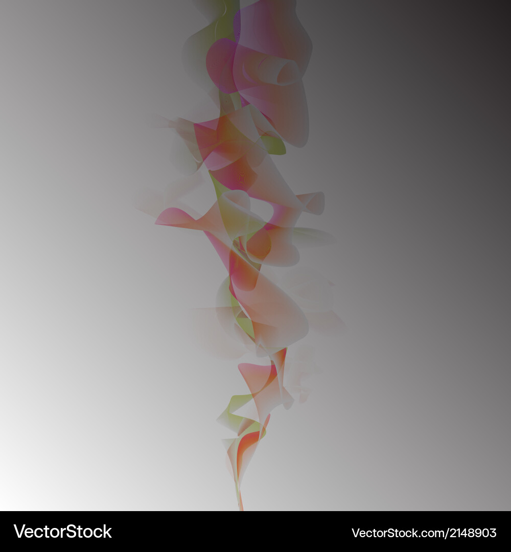Black and blue smoke on a gray background Vector Image