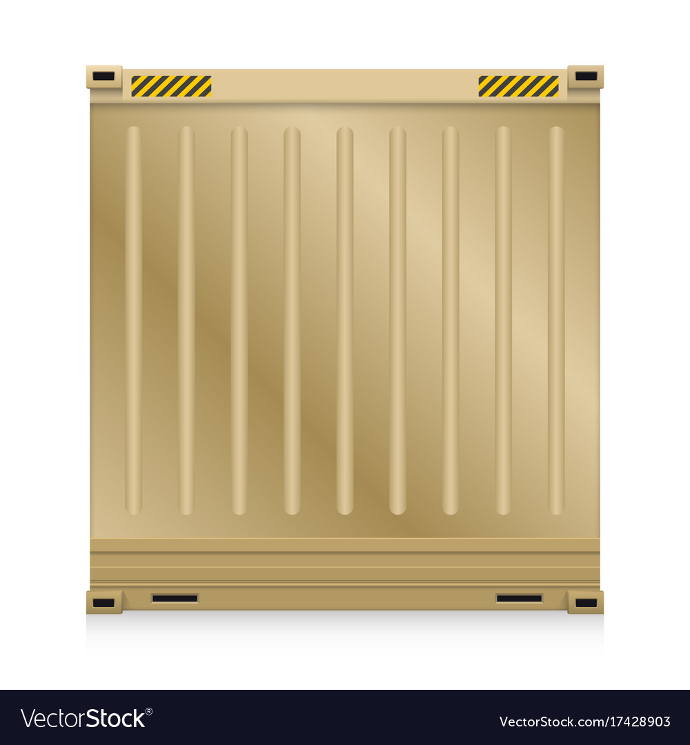 Cargo container Royalty Free Vector Image - VectorStock