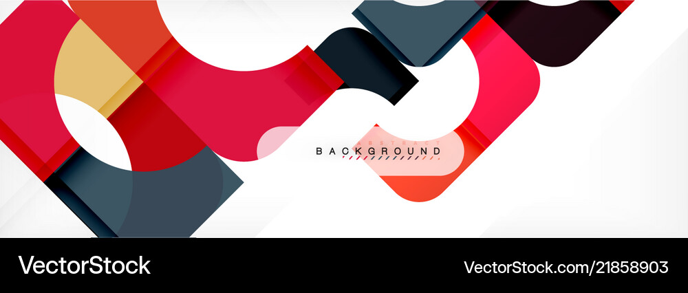 Color square shapes geometric modern abstract Vector Image