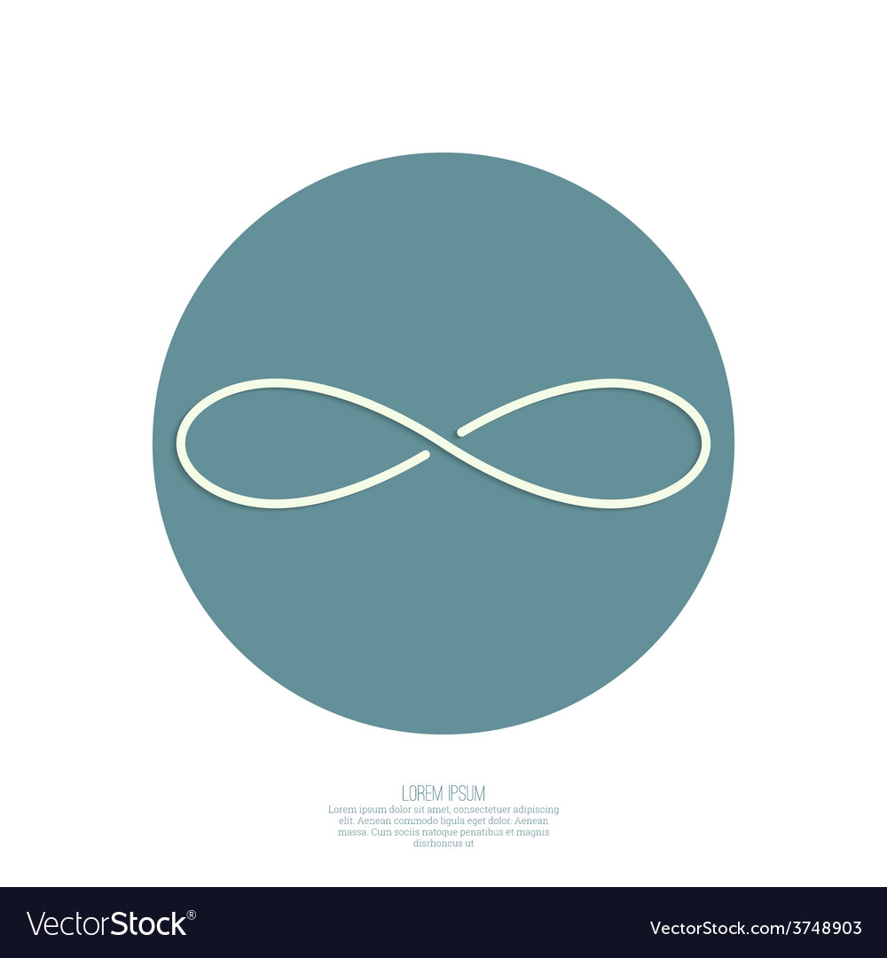 Infinity sign Royalty Free Vector Image - VectorStock