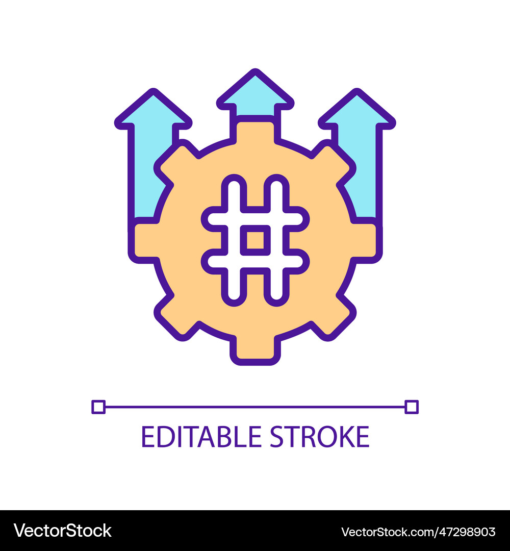 Trending now rgb color icon Royalty Free Vector Image