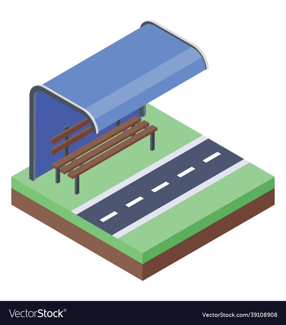 Bus stop Royalty Free Vector Image - VectorStock