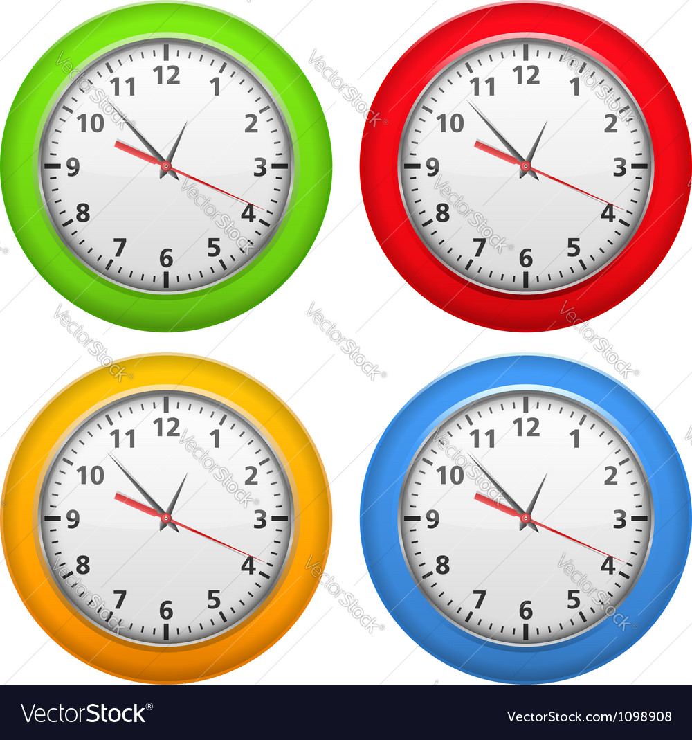 Clock Royalty Free Vector Image - VectorStock