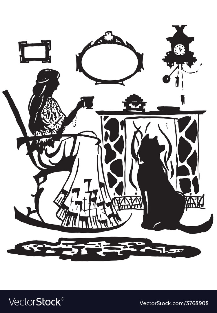 Dining hall Royalty Free Vector Image - VectorStock