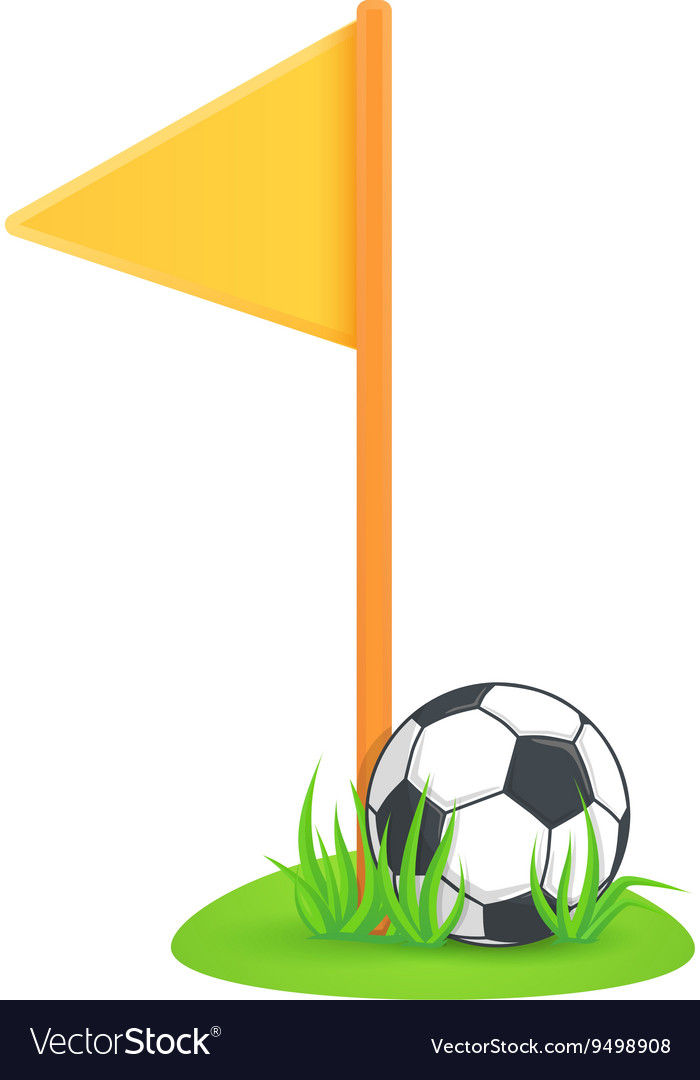 Field corner flag Royalty Free Vector Image - VectorStock