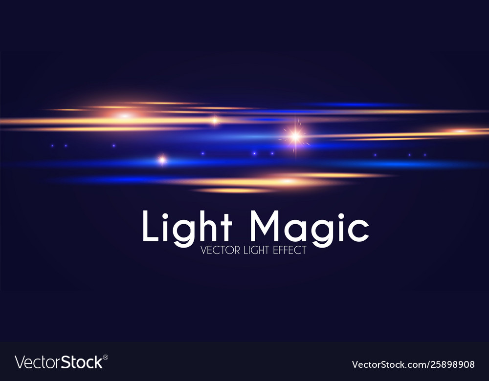 Light effect design dynamic glow shining magic Vector Image