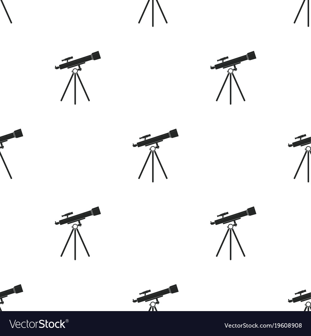 Pattern with telescope Royalty Free Vector Image