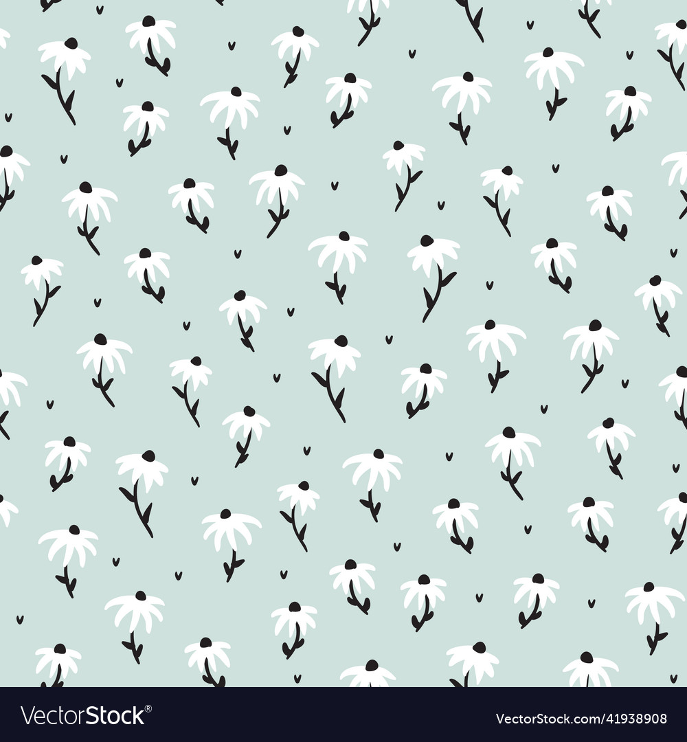 Seamless pattern background with bold hand Vector Image