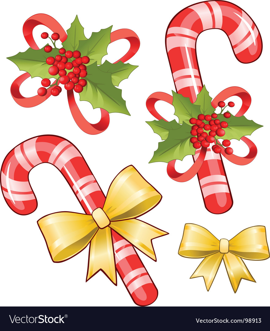 Candy cane Royalty Free Vector Image - VectorStock