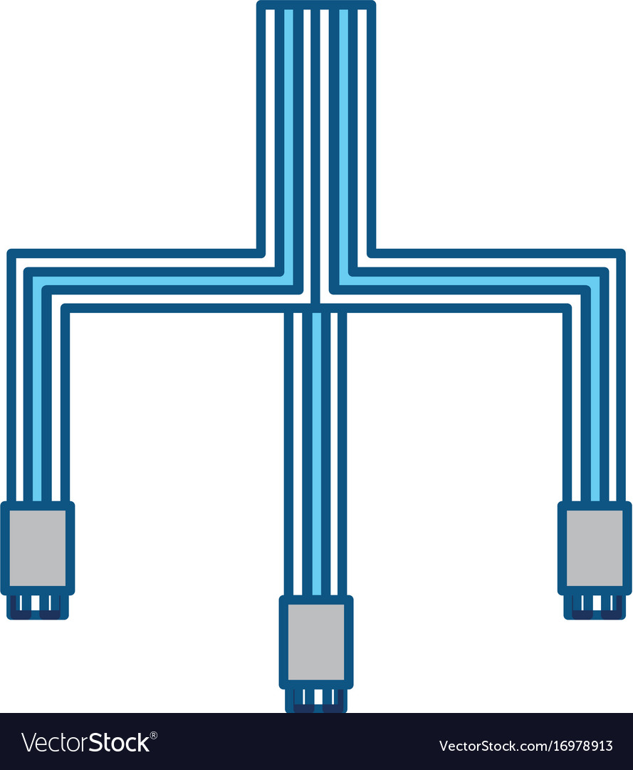 Computer wire technology Royalty Free Vector Image