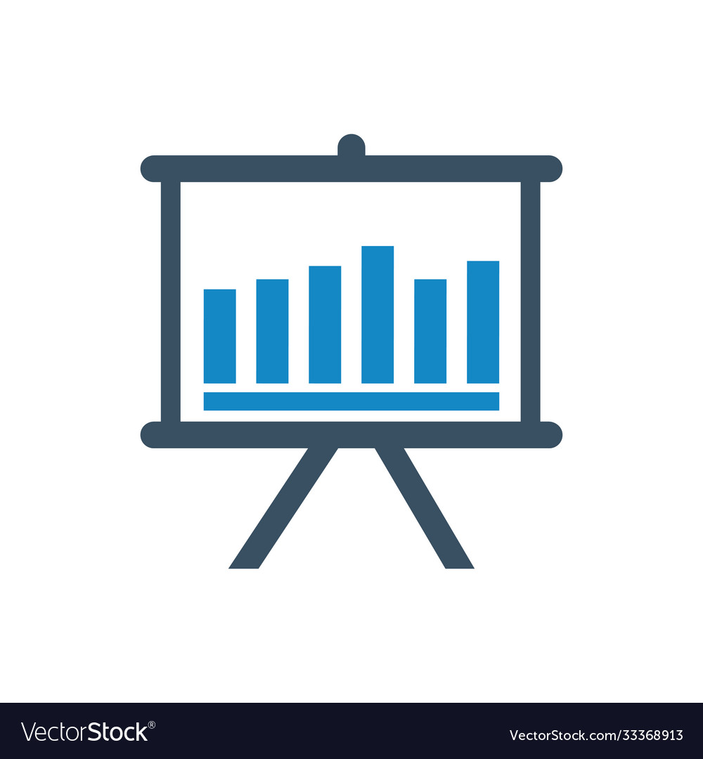 Graph report icon Royalty Free Vector Image - VectorStock