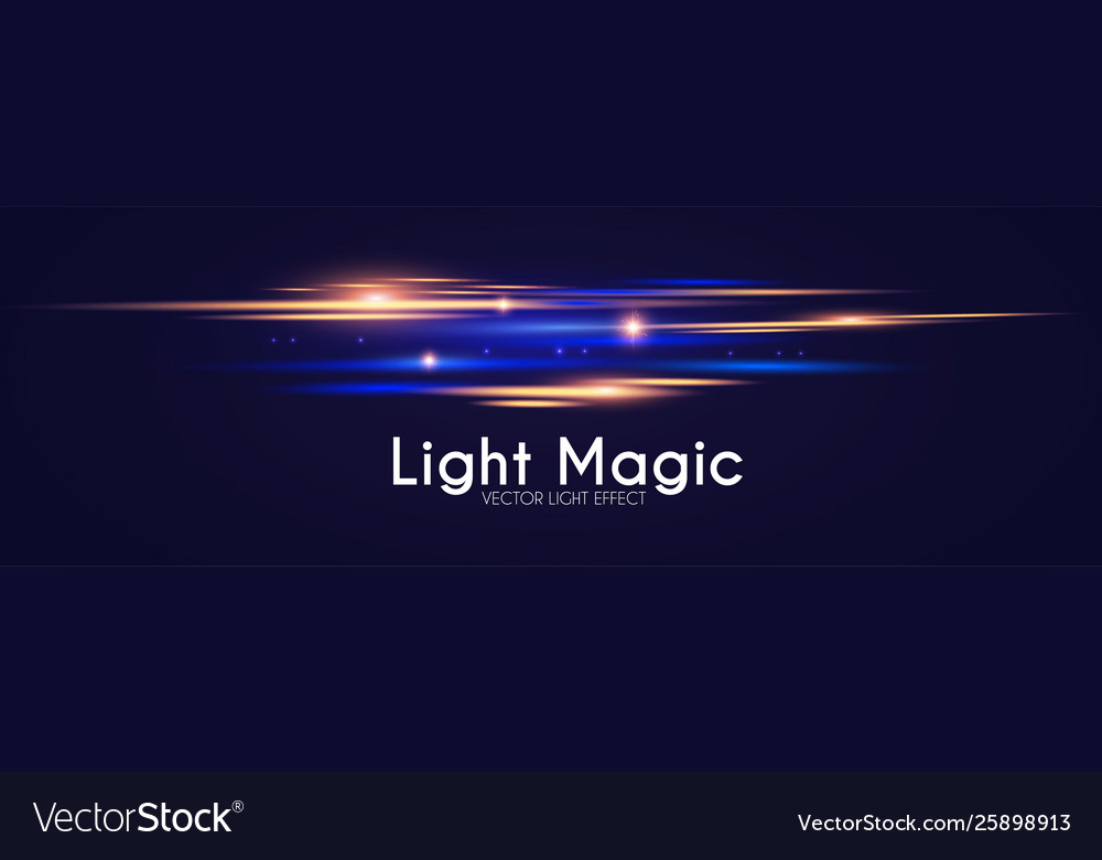 Light effect design dynamic glow shining magic Vector Image