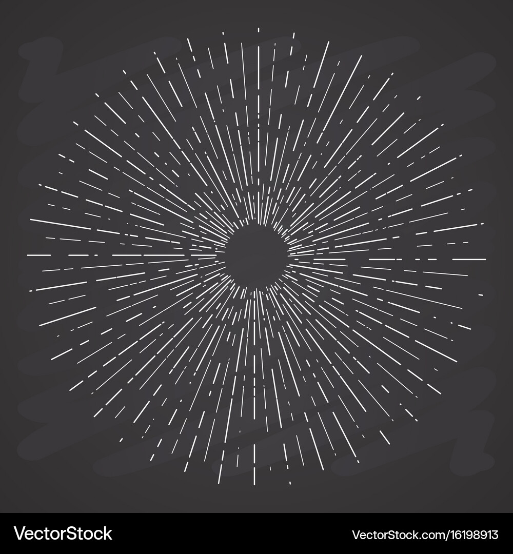 Retro sun bursts vintage radiant sun rays shape Vector Image