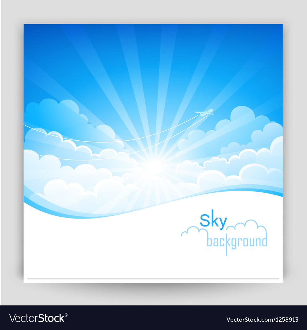 Sky background Royalty Free Vector Image - VectorStock