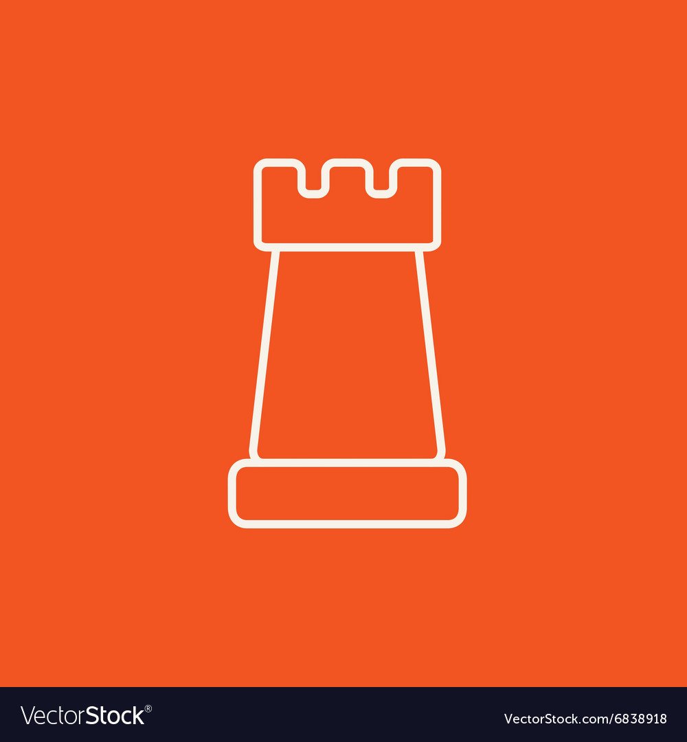 Chess line icon Royalty Free Vector Image - VectorStock