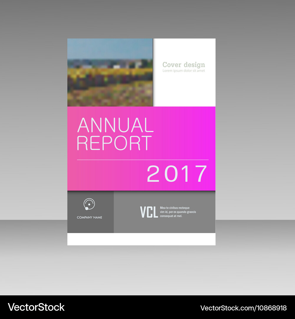 Cover design for annual report catalog Royalty Free Vector