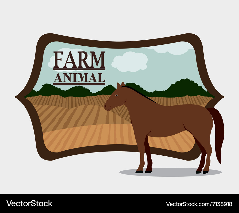 Farm animal design Royalty Free Vector Image - VectorStock