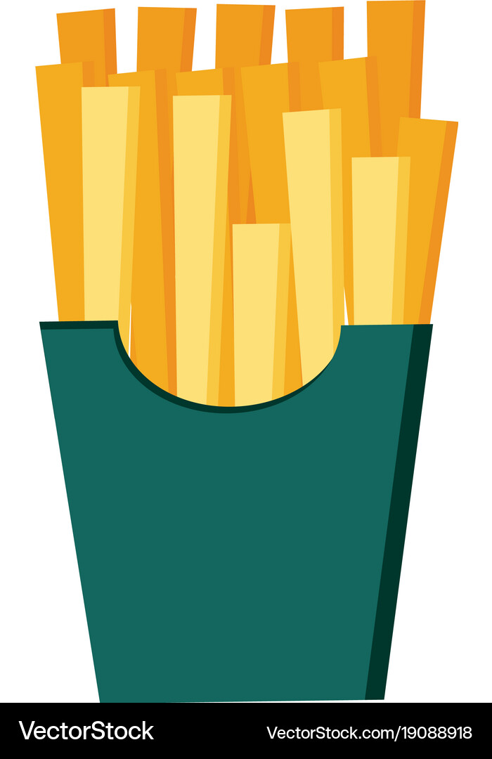 French fries fast food Royalty Free Vector Image