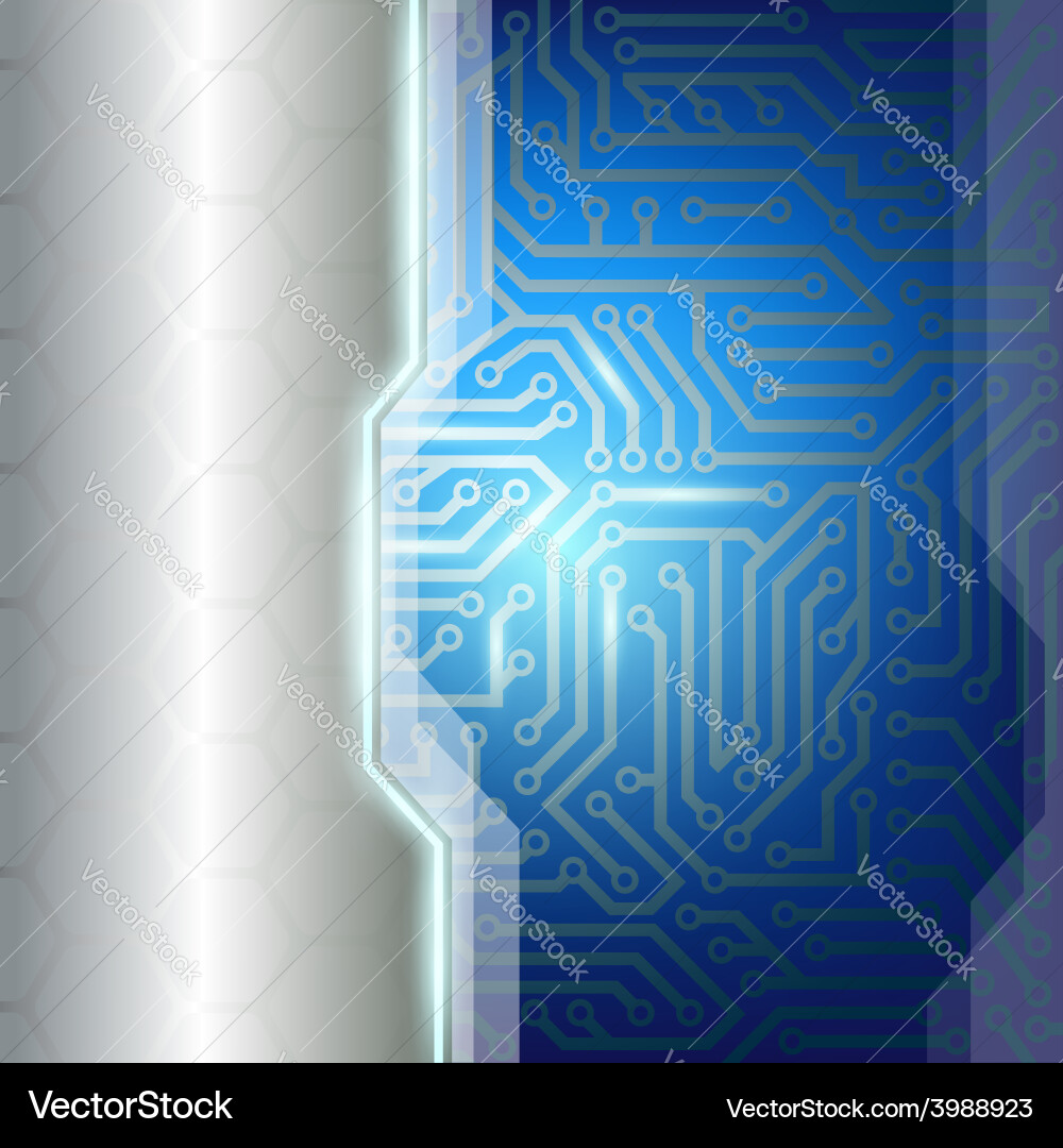 Background of metal and chips Royalty Free Vector Image