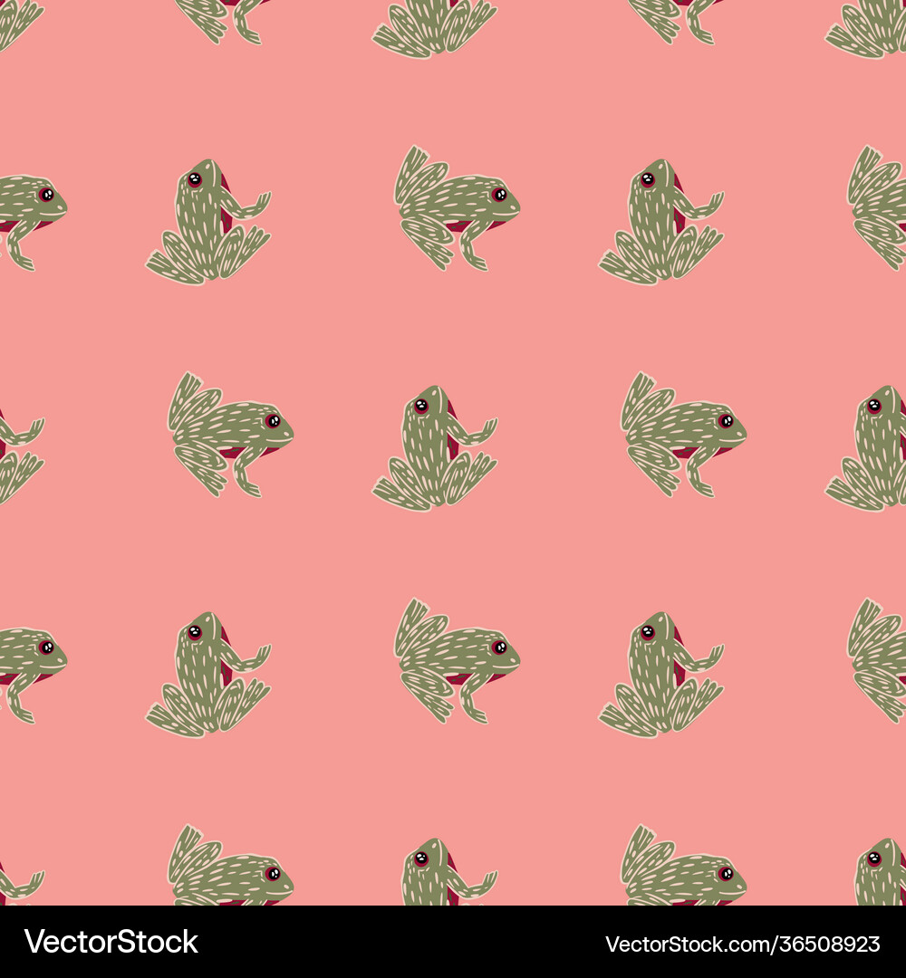 Bright cartoon aquatic animal seamless pattern Vector Image