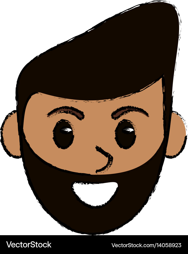 Cartoon face man male image design Royalty Free Vector Image