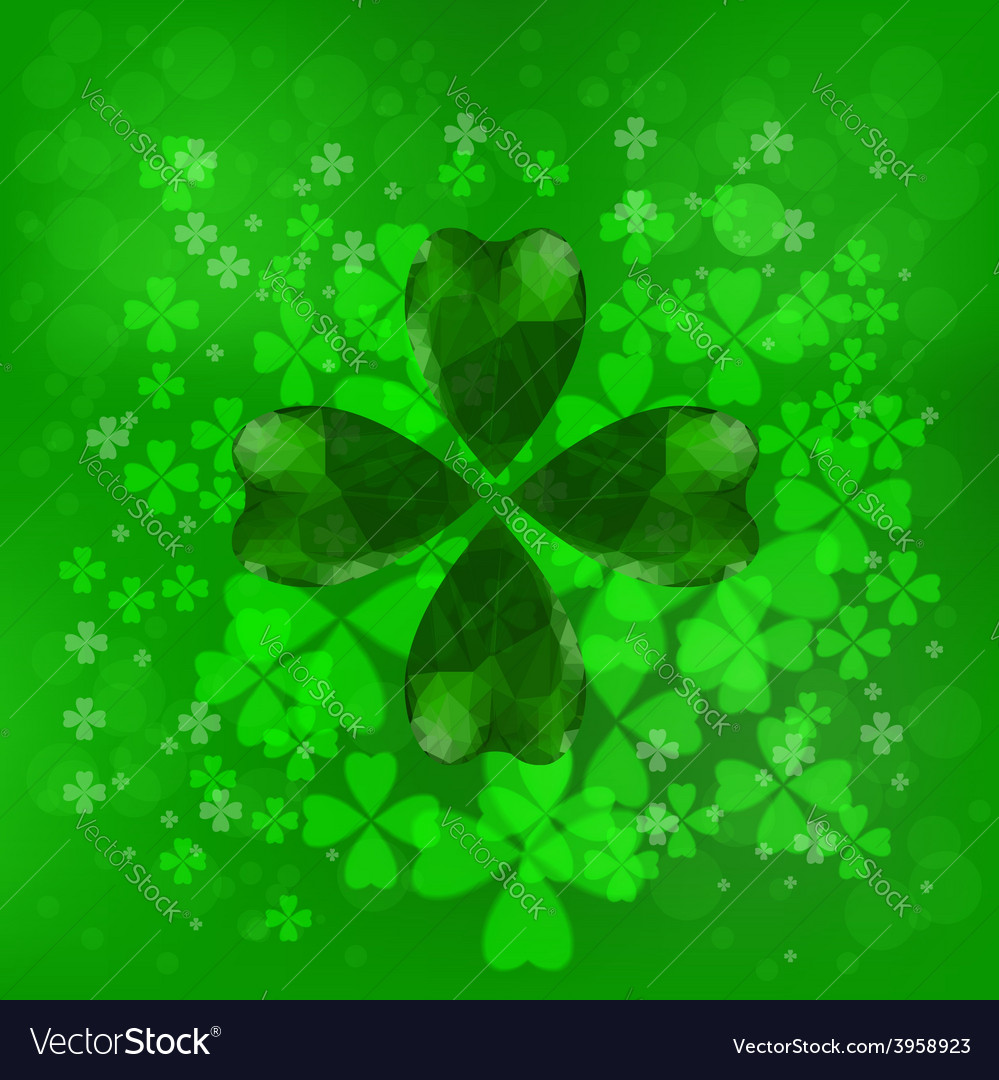 Clover background Royalty Free Vector Image - VectorStock