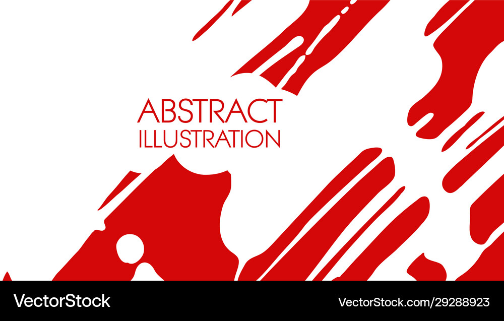 Cool bright poster with abstract ink color Vector Image