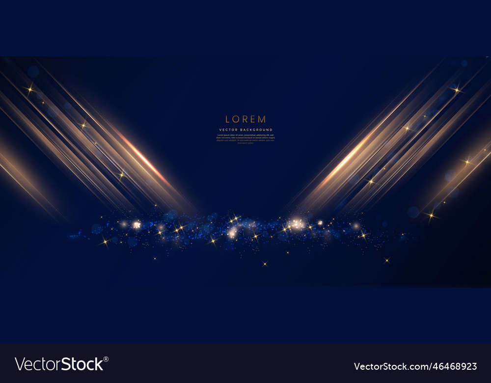 Elegant golden stage diagonal glowing Royalty Free Vector Elegant golden stage diagonal glowing Royalty Free Vector