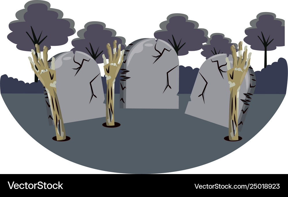 Halloween scary cartoons Royalty Free Vector Image