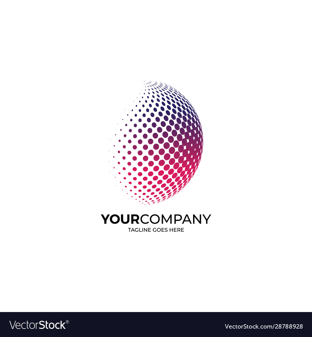 Colorful Globe Logo Template Royalty Free Vector Image
