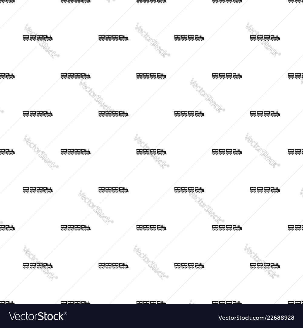 Compartment train pattern seamless Royalty Free Vector Image