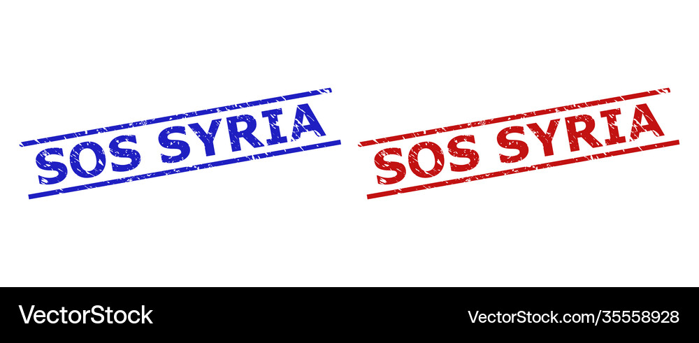 Sos syria watermarks with grunge style Royalty Free Vector