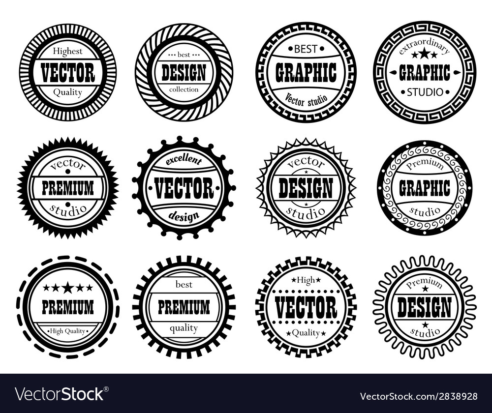 Studio Achievement Stamps Royalty Free Vector Image
