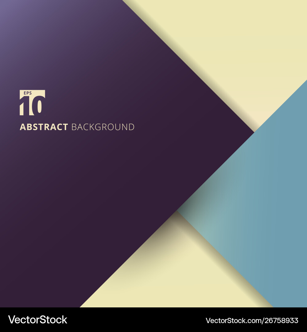 Abstract template purple blue yellow geometric Vector Image