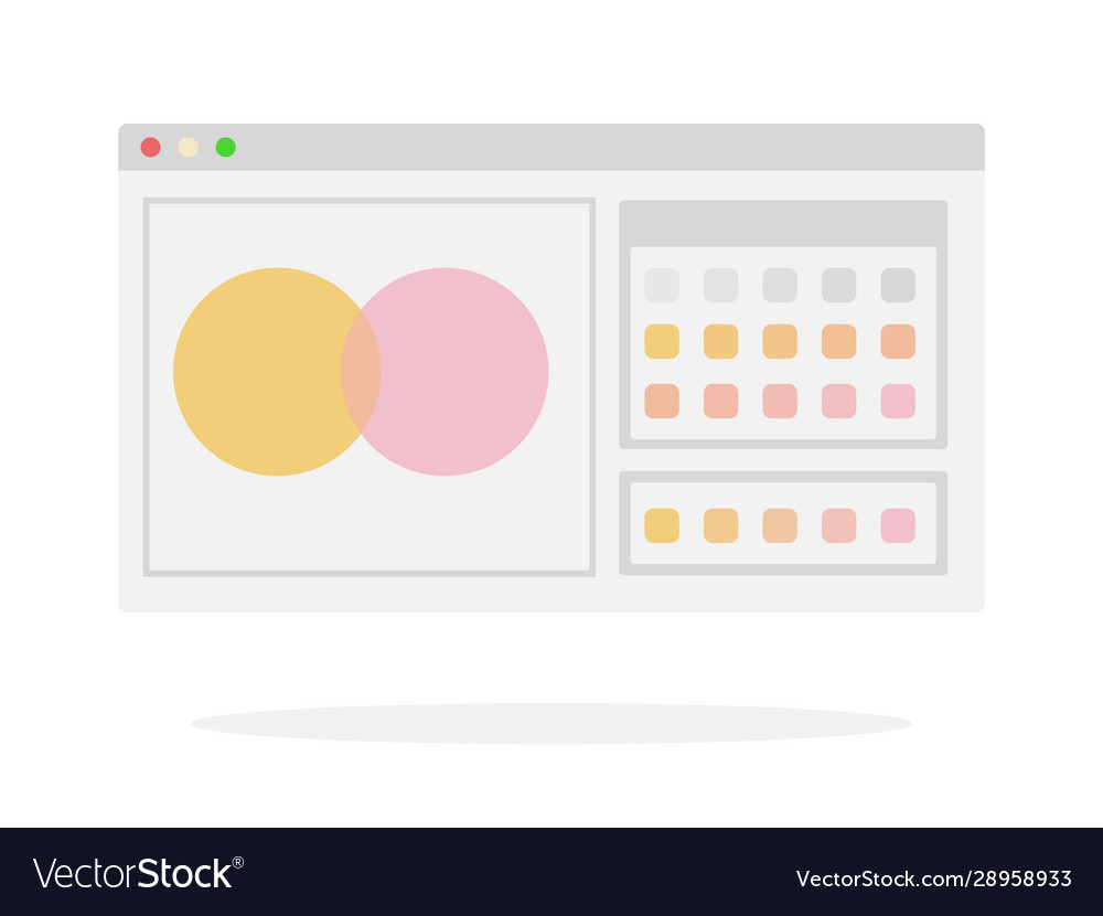 Browser window flat isolated Royalty Free Vector Image